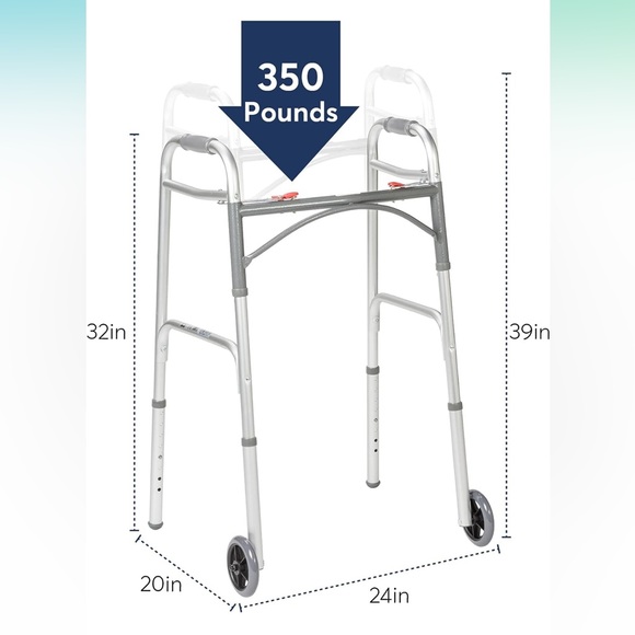 Drive Medical | Other | 2for 1 Drive Medical Folding Rolling Walker 2 ...